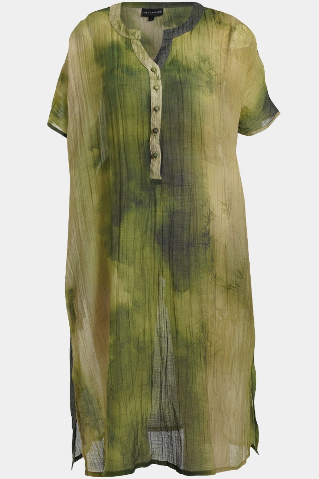 Ulla kjole fra Studio i smuk grøn print – Happy Eve